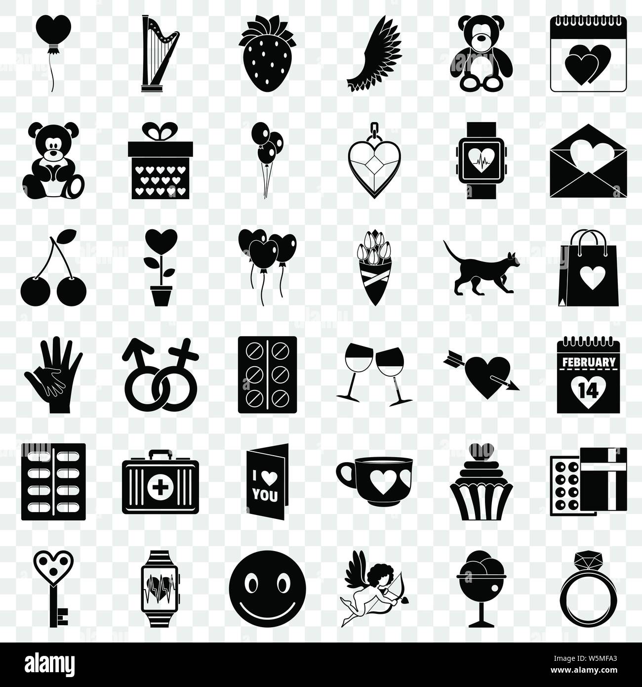 Present icons set, simple style Stock Vector Image & Art - Alamy