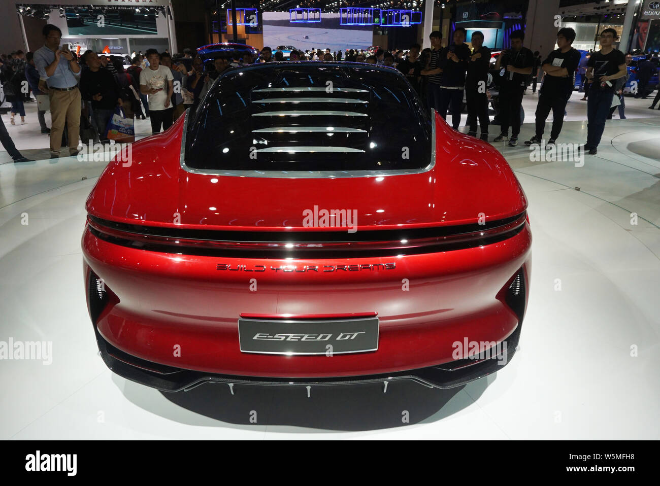 A BYD E-SEED GT All-Electric Supercar is displayed during the 18th ...
