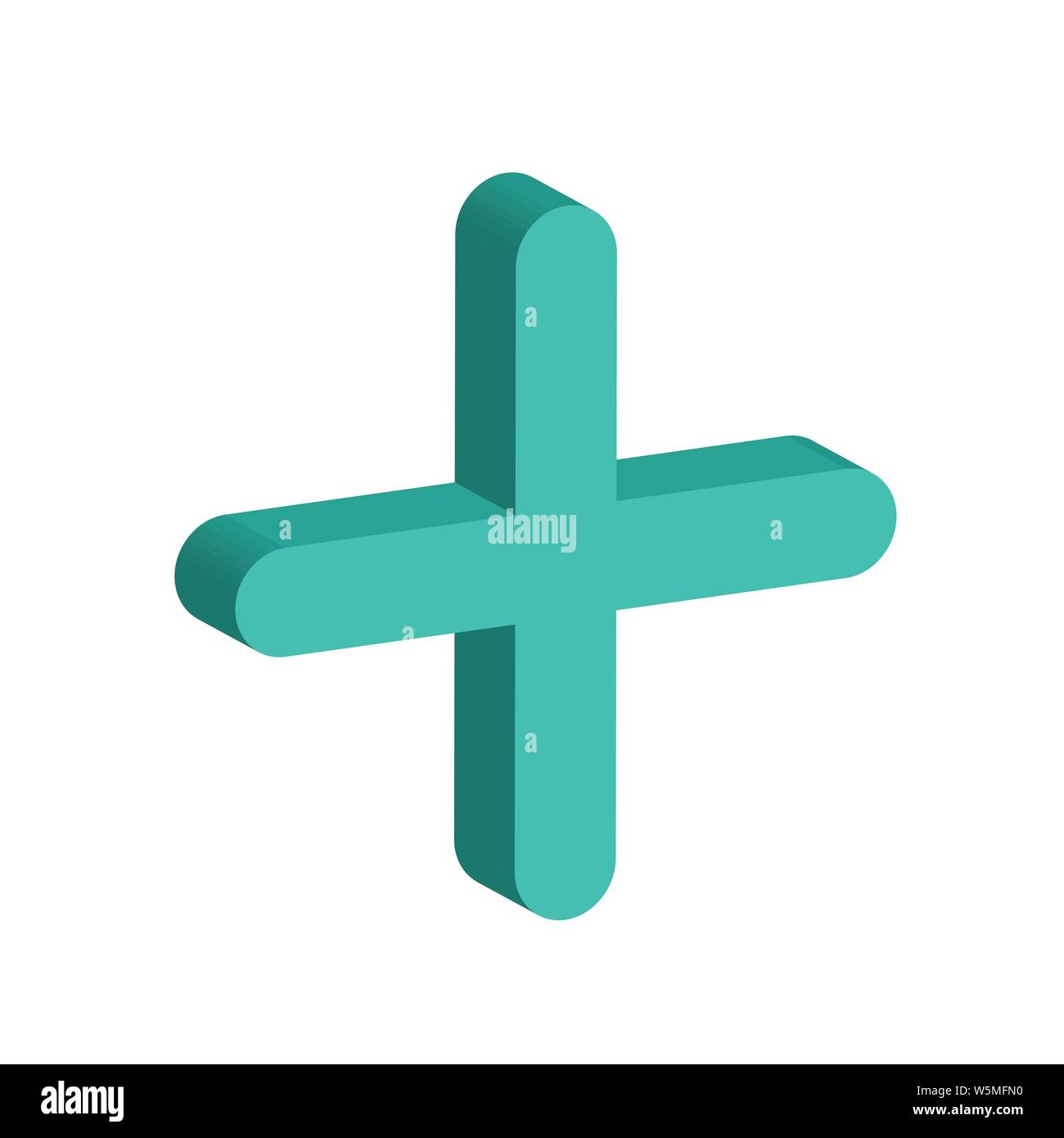 Button Plus icon Stock Vector Image & Art - Alamy