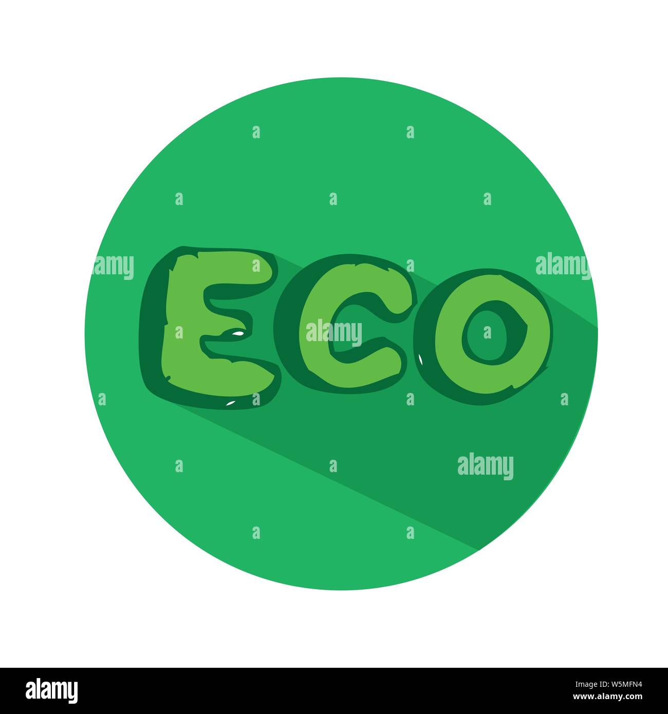 eco lettering icon Stock Vector Image & Art - Alamy