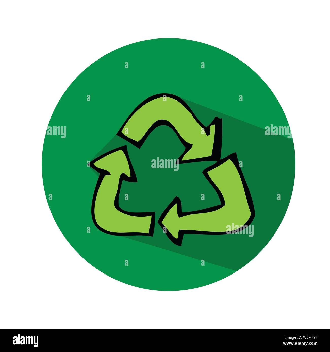 Recycle sign icon Stock Vector Image & Art - Alamy