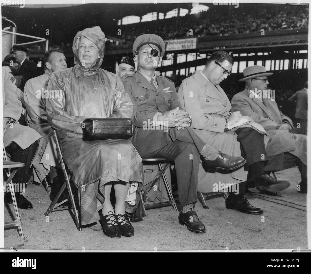 Eleanor Roosevelt, Moshe Dyan, Abba Eban, and George Meany at The ...
