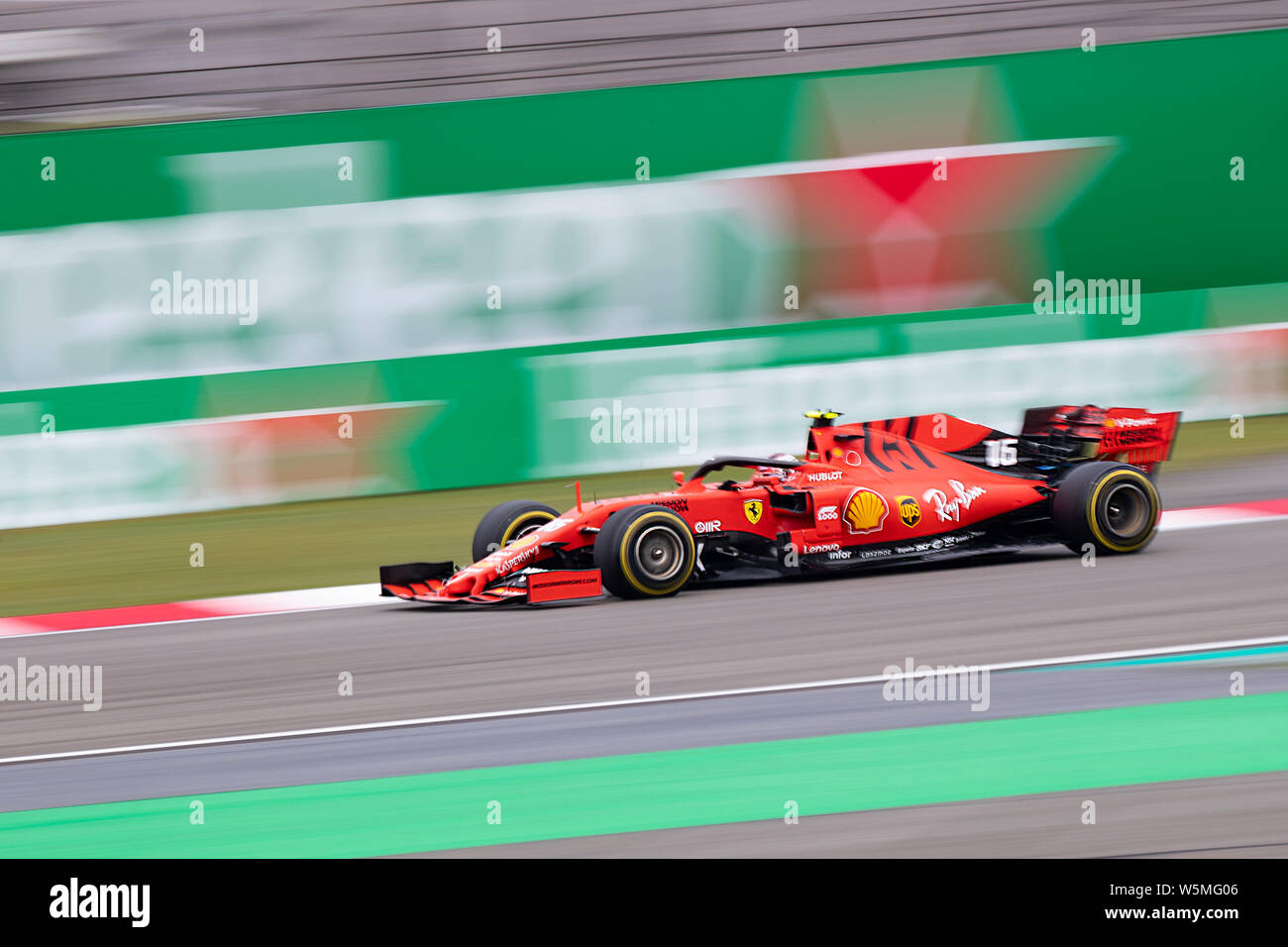 Monegasque Formula One driver Charles Leclerc of Scuderia Ferrari ...