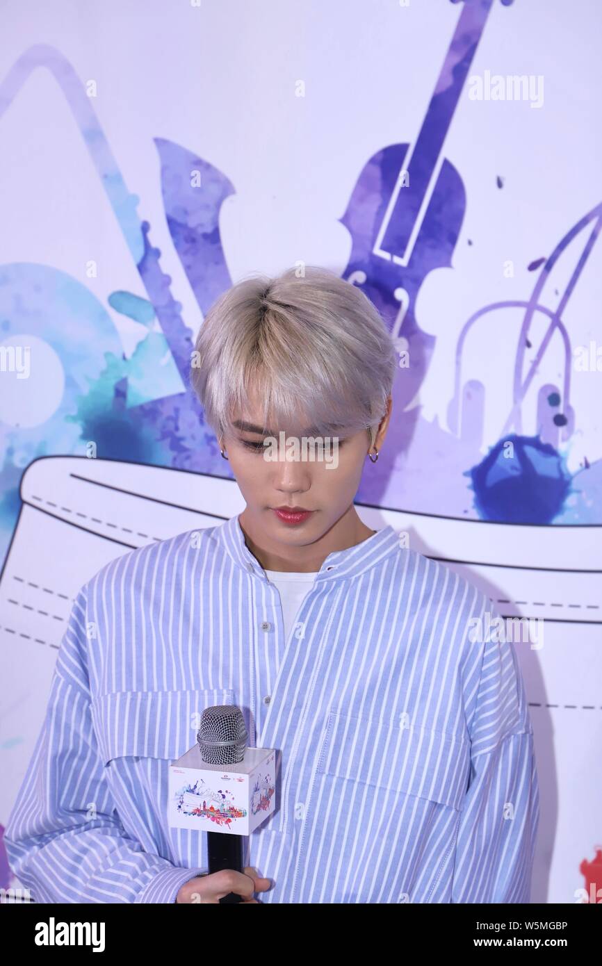 Taiwanese singer Lin Yanjun, also known as Evan Lin, attends a Superga ...