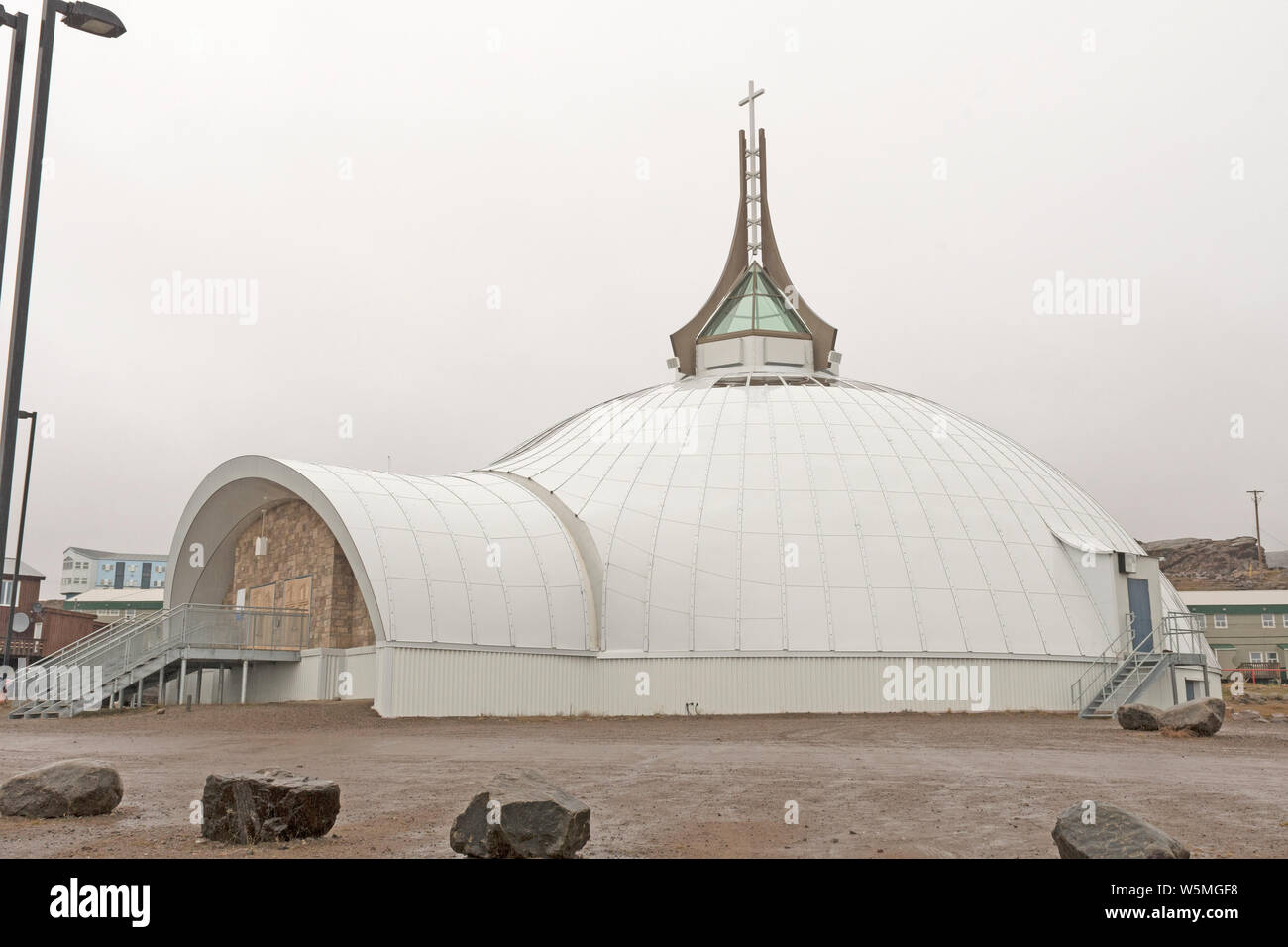 Igloo Shaped Church in Iqaluit, Nunavut in Canada Stock Photo - Alamy