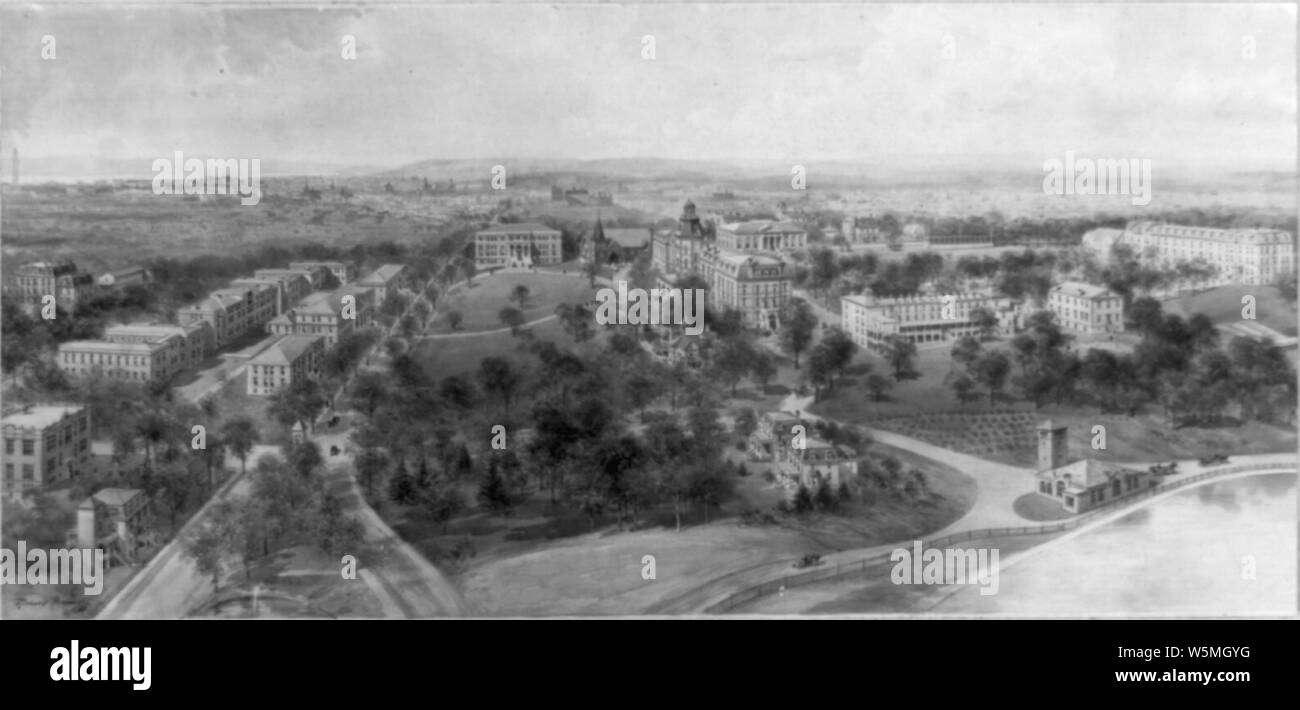 D.C., Washington. Howard University. 1910. Plans. Drawing Stock Photo ...