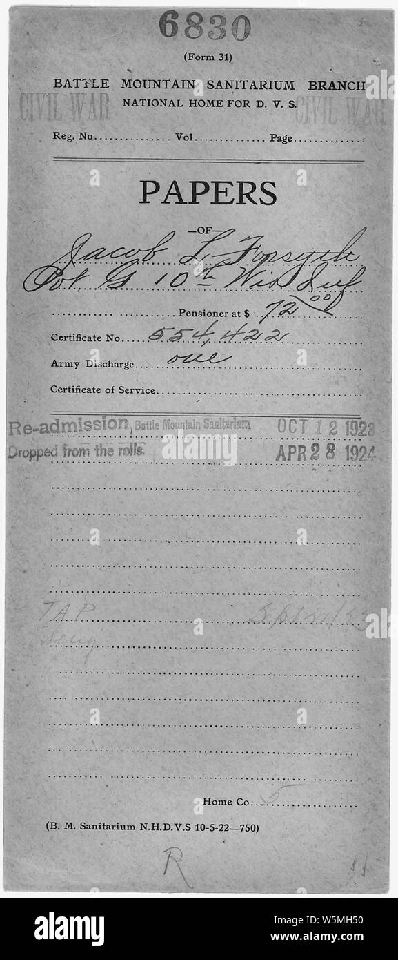 Civil war documents hi-res stock photography and images - Alamy