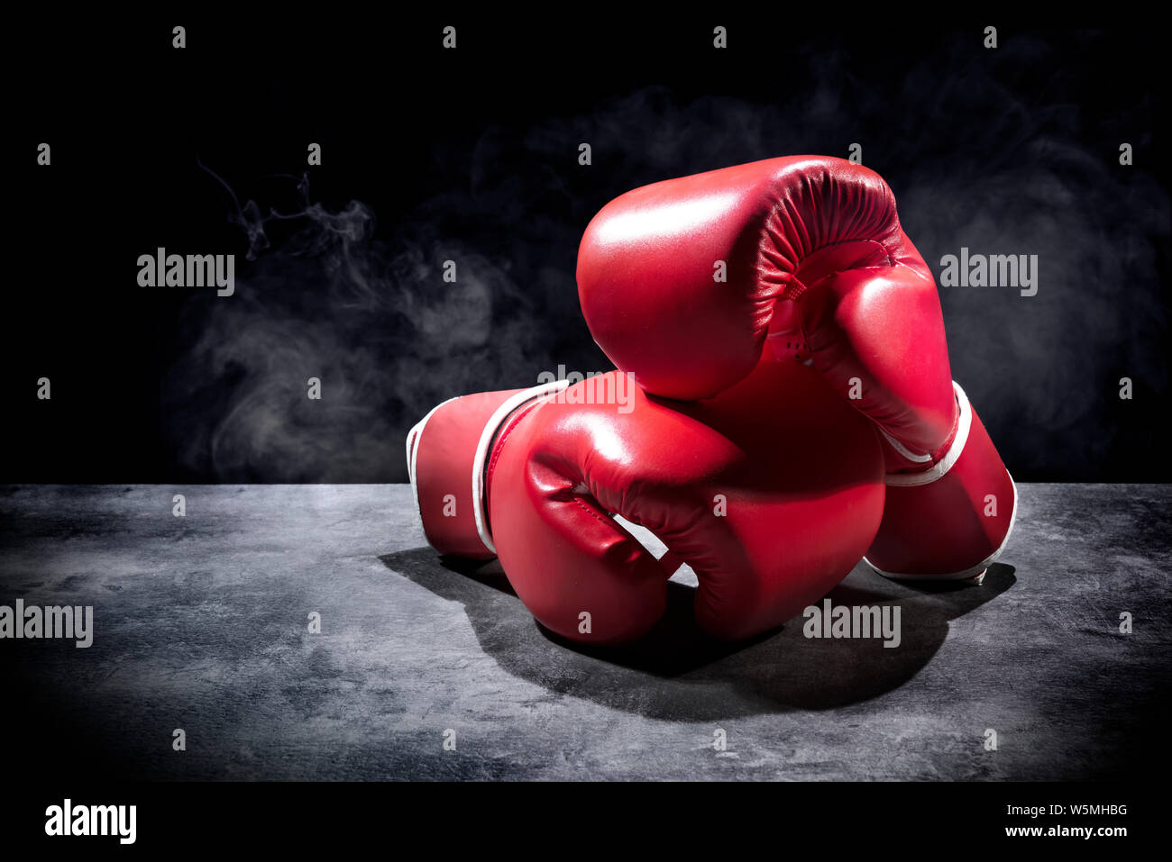 Boxing gloves on table hi-res stock photography and images - Alamy
