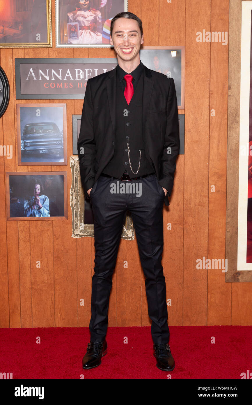 Westwood, CA - July 20, 2019: Alexander Ward attends premiere thriller ...