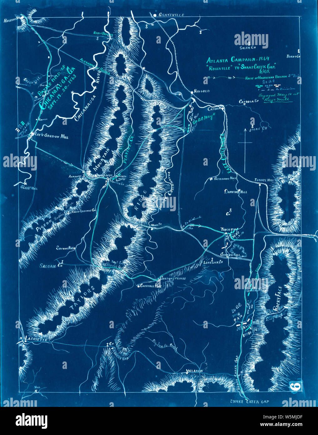 Civil War Maps 0060 Atlanta campaign-1864 ''Rossville'' to ''Snake ...