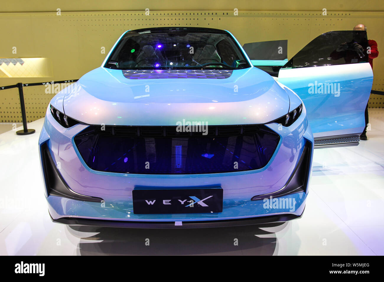 A WEY X EV concept car of Great Wall Motors is displayed during the ...