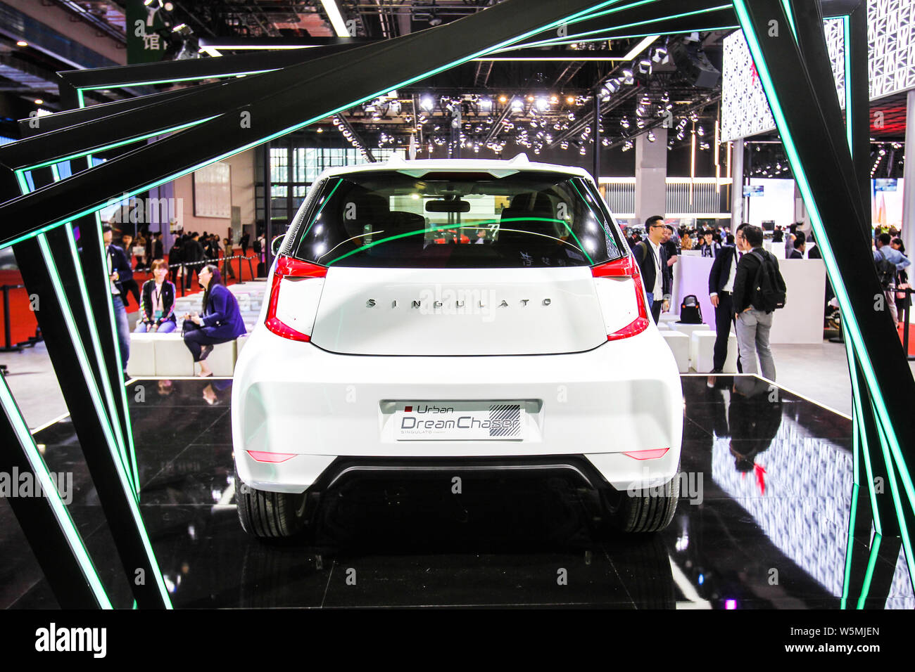The Singulato iC3 EV is on display during the 18th Shanghai ...