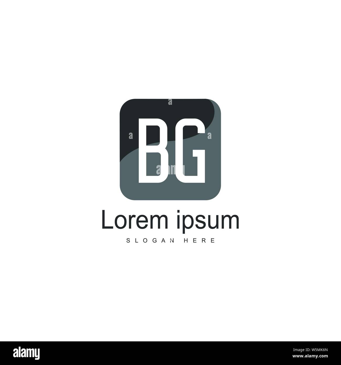 BG Letter Logo Design. Creative Modern BG Letters Icon Illustration ...