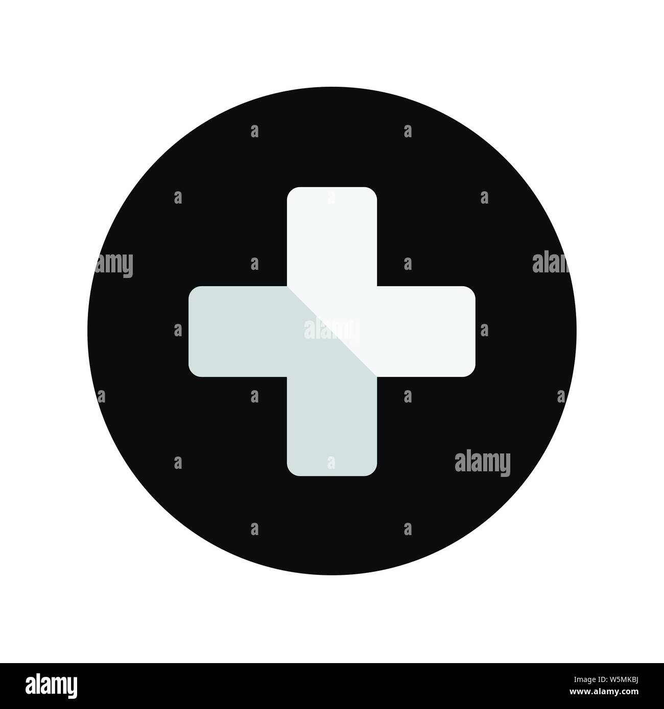 Button Plus icon Stock Vector Image & Art - Alamy