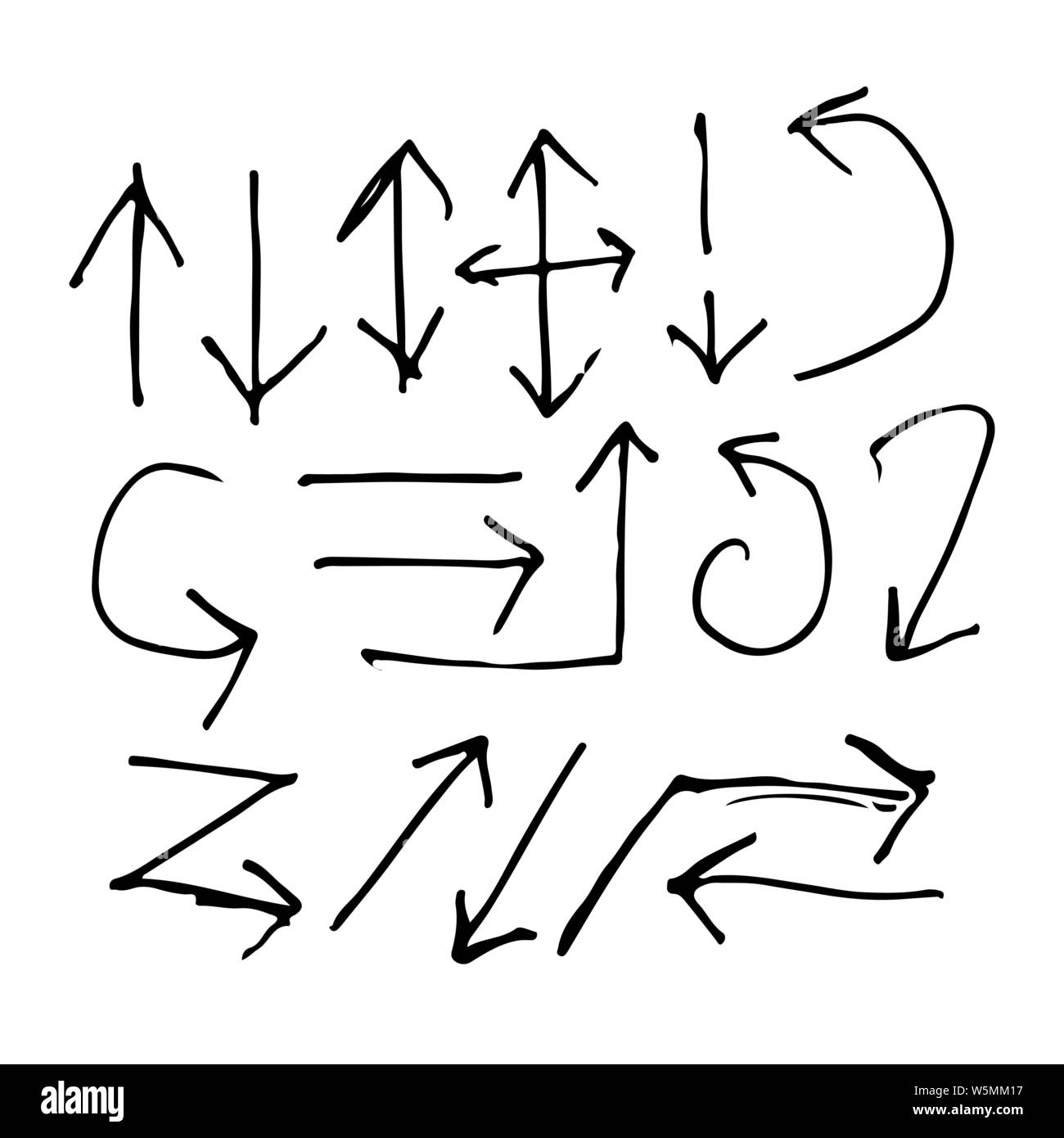 Hand drawn Arrow icon Stock Vector Image & Art - Alamy