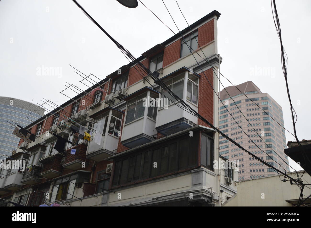 The "thinnest" building with unique design of the structure is pictured ...