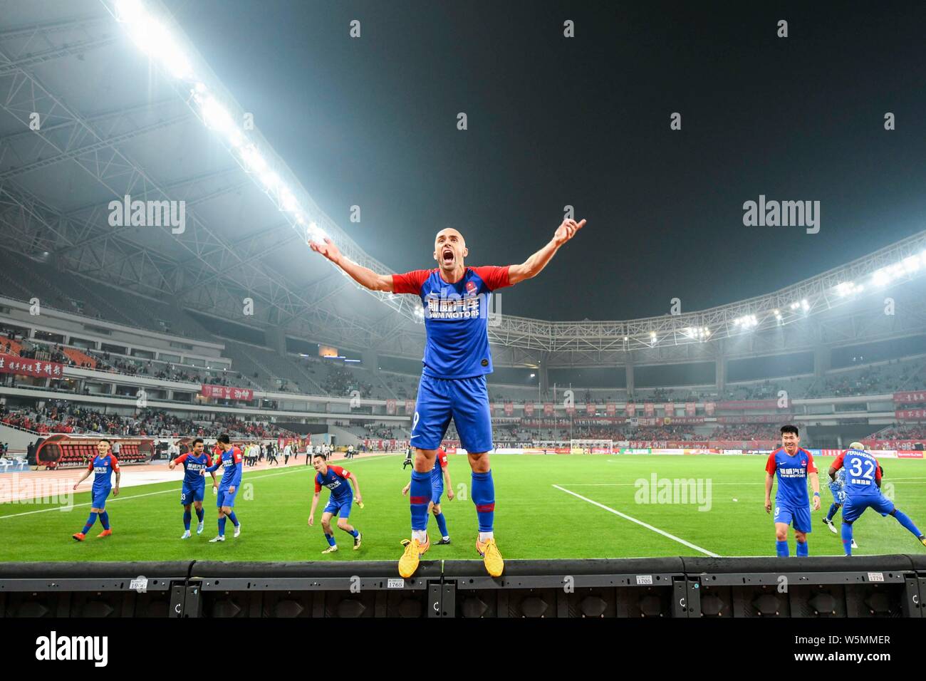 Polish football player Adrian Mierzejewski of Chongqing SWM F.C ...