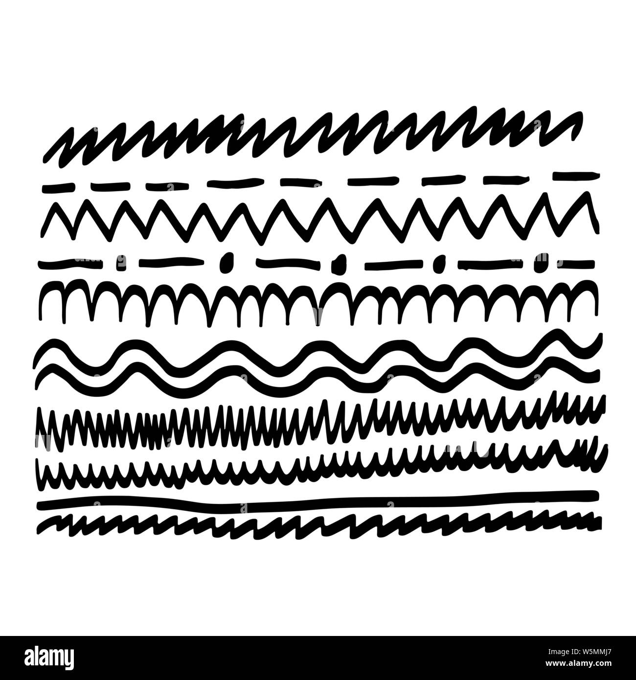 hand drawn line stroke Stock Vector Image & Art - Alamy