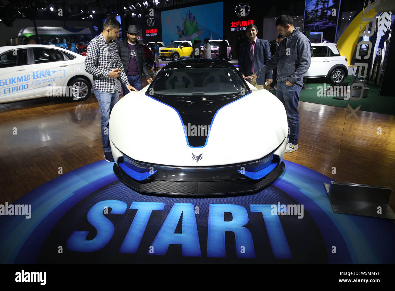 --FILE--An ARCFOX-7 electric concept car of BAIC Group is on display ...