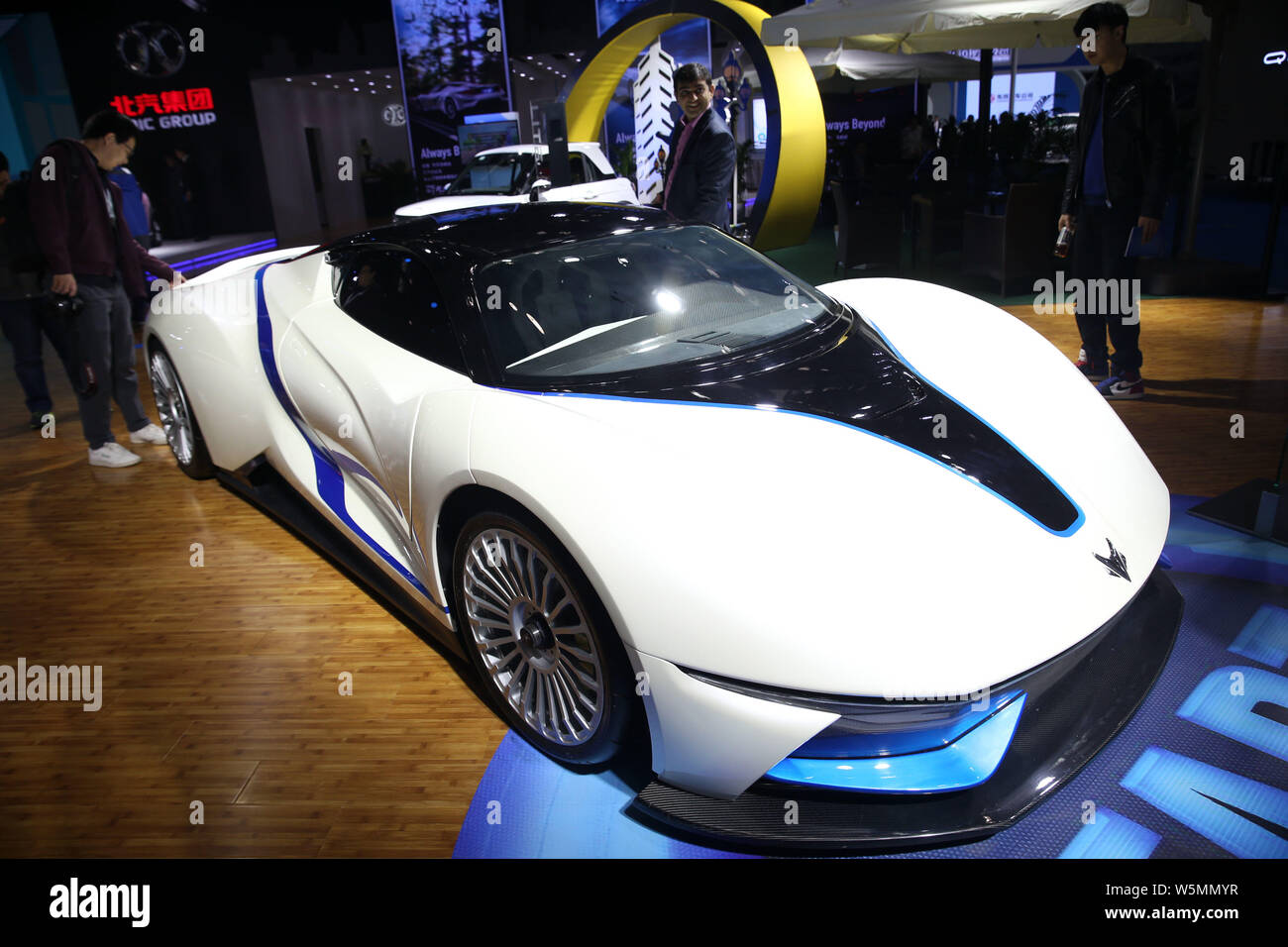 --FILE--An ARCFOX-7 electric concept car of BAIC Group is on display ...