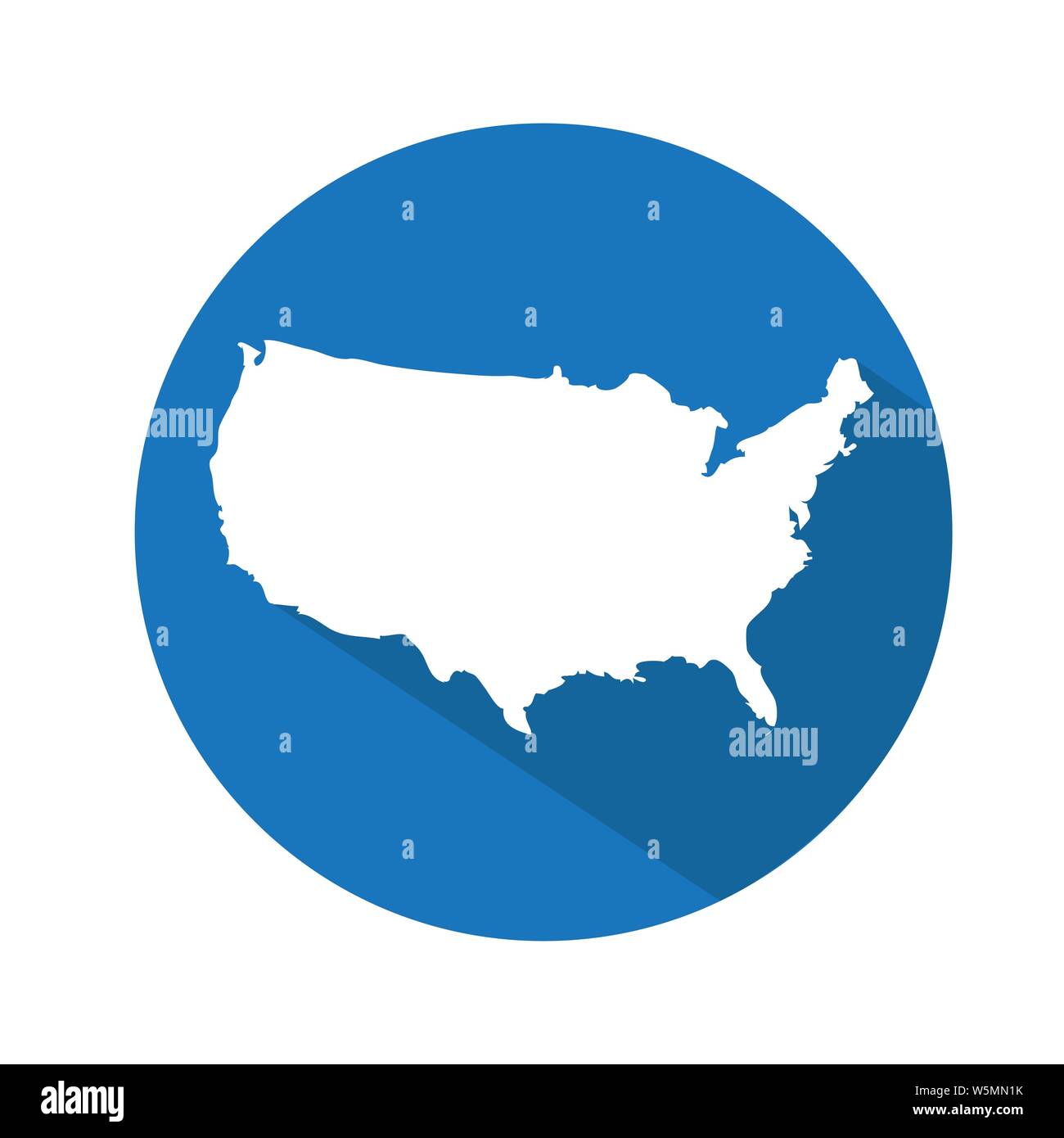 USA map icon Stock Vector Image & Art - Alamy