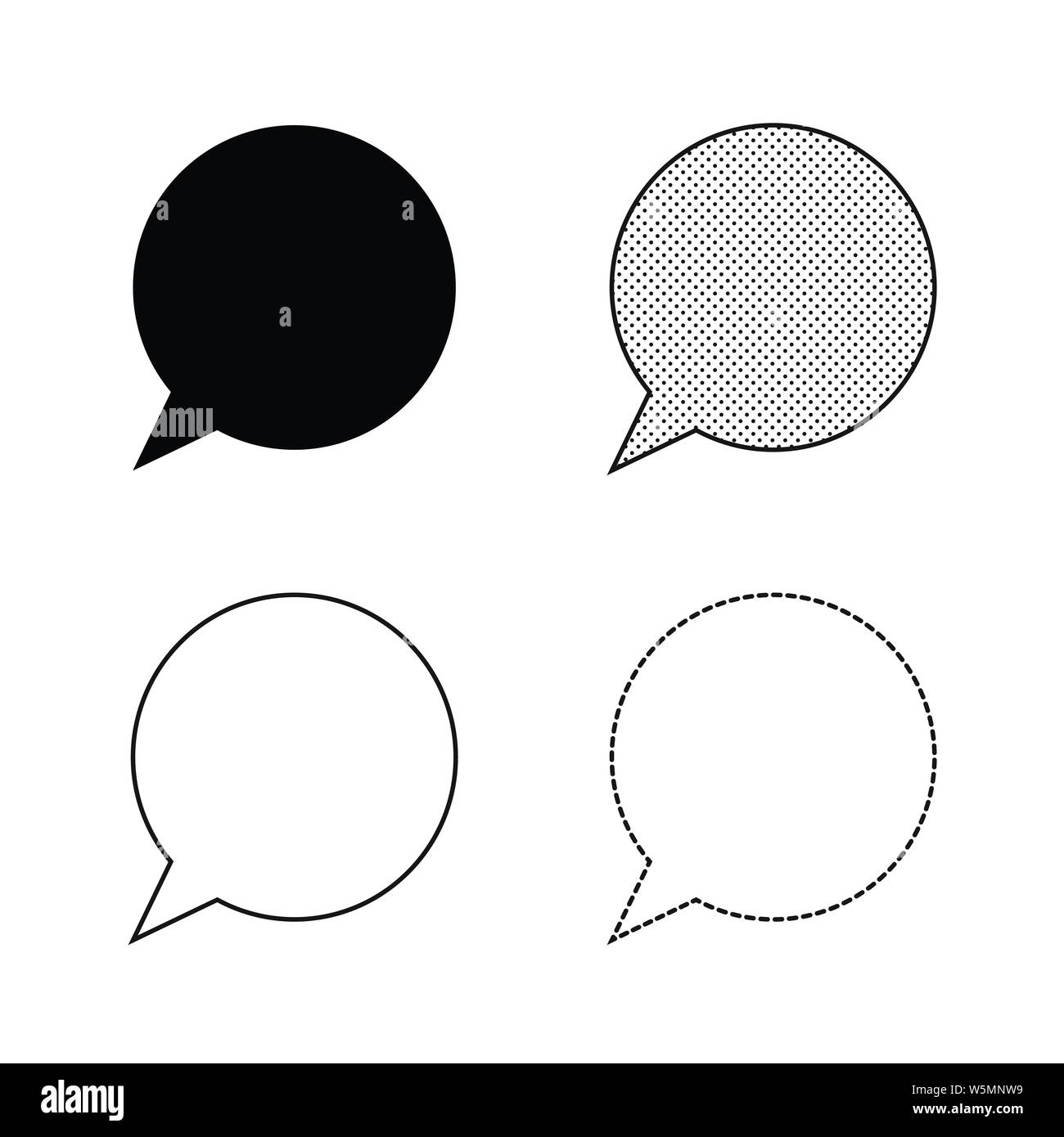 Speech bubbles Icon vector Stock Vector Image & Art - Alamy