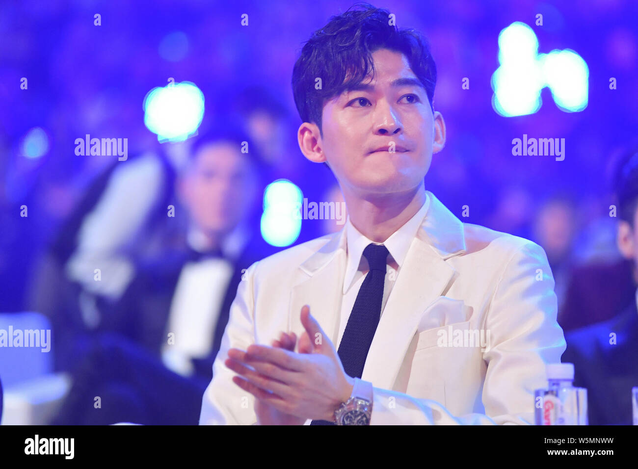 --FILE--Chinese actor Zhang Han attends an awards ceremony in Beijing ...