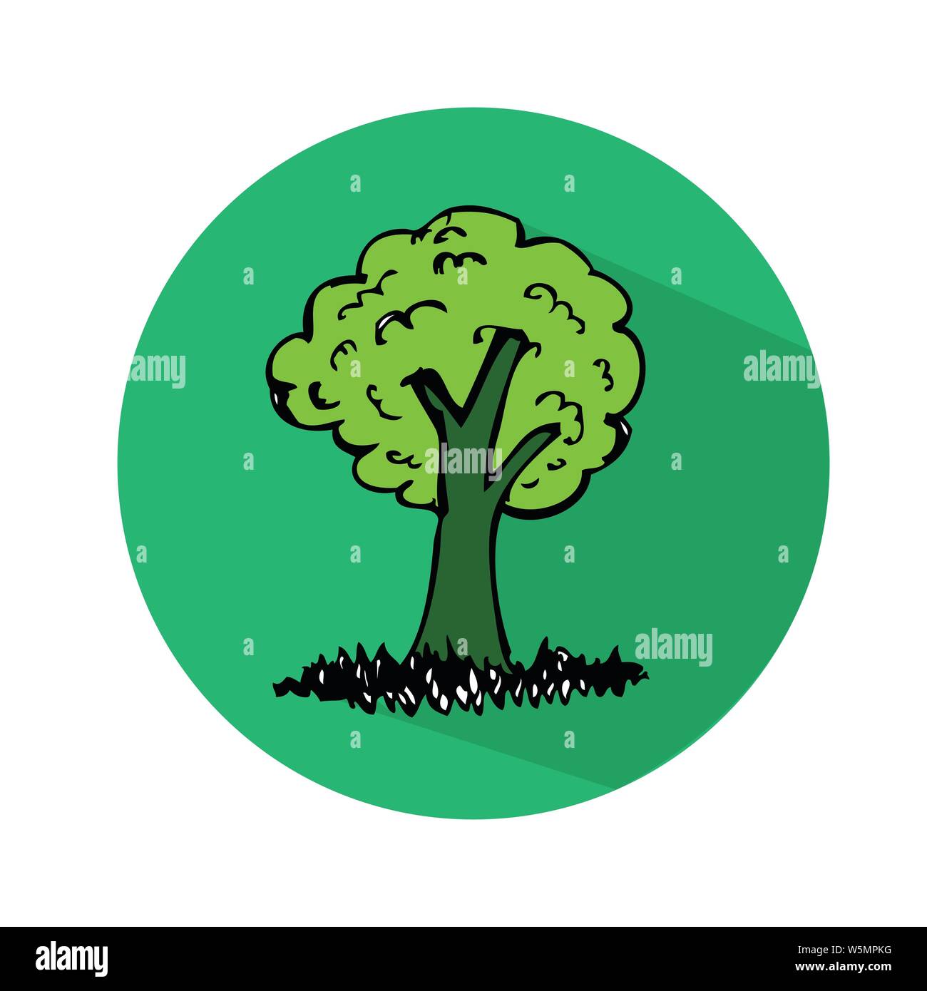 Hand drawn tree icon Stock Vector Image & Art - Alamy