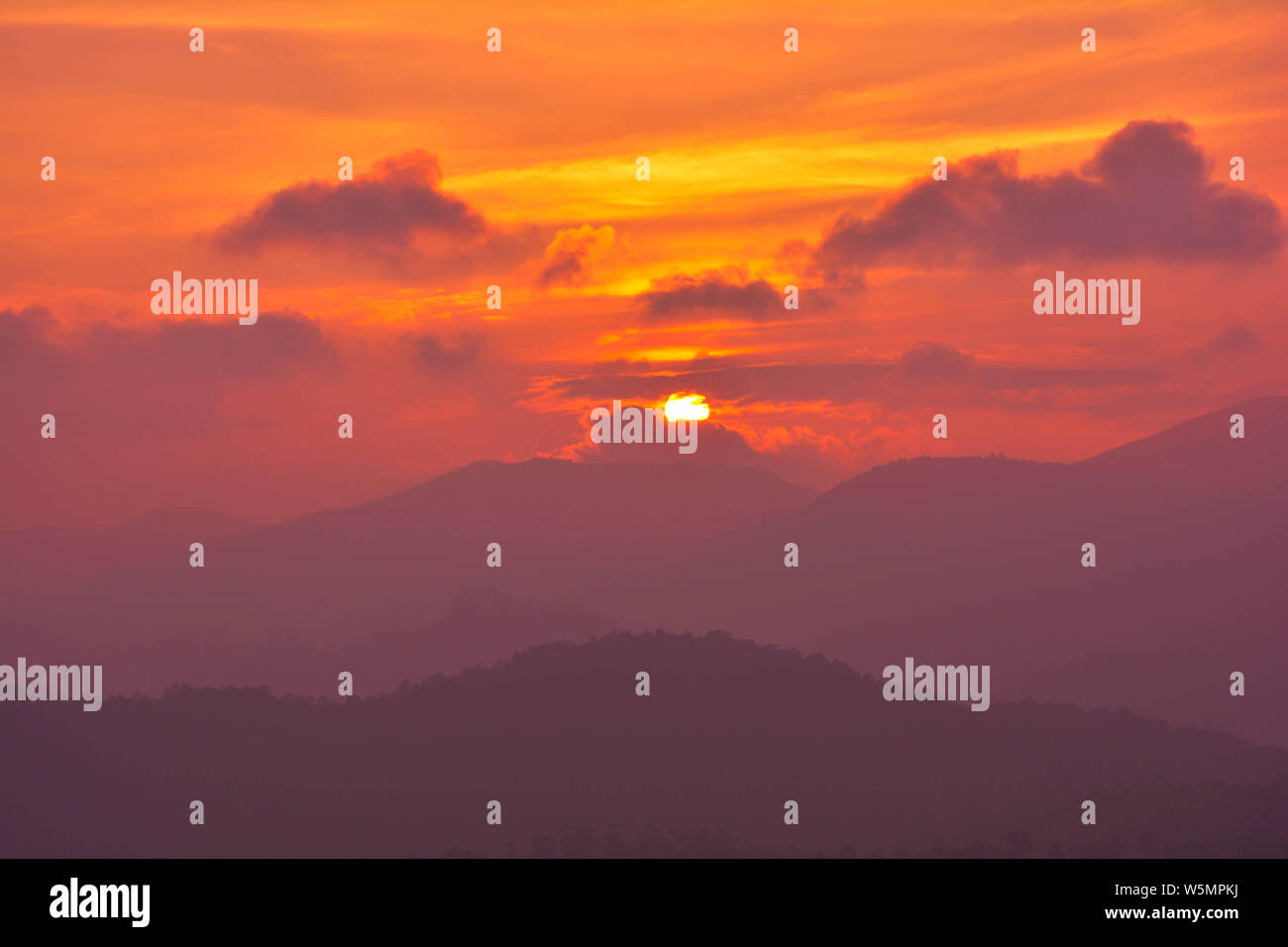 Orange abstract sunset sky, Horizontal image Stock Photo - Alamy