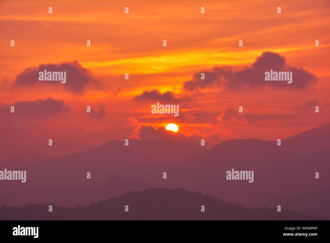 Orange abstract sunset sky, Horizontal image Stock Photo - Alamy