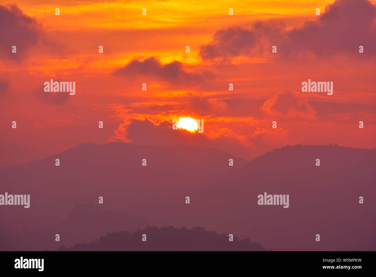Orange abstract sunset sky, Horizontal image Stock Photo - Alamy
