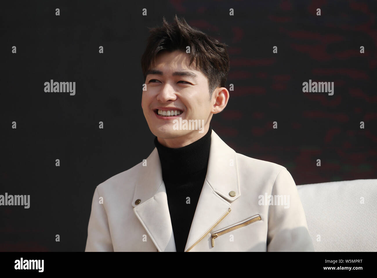 --FILE--Chinese actor Zhang Han attends a commercial event in Wuhan ...