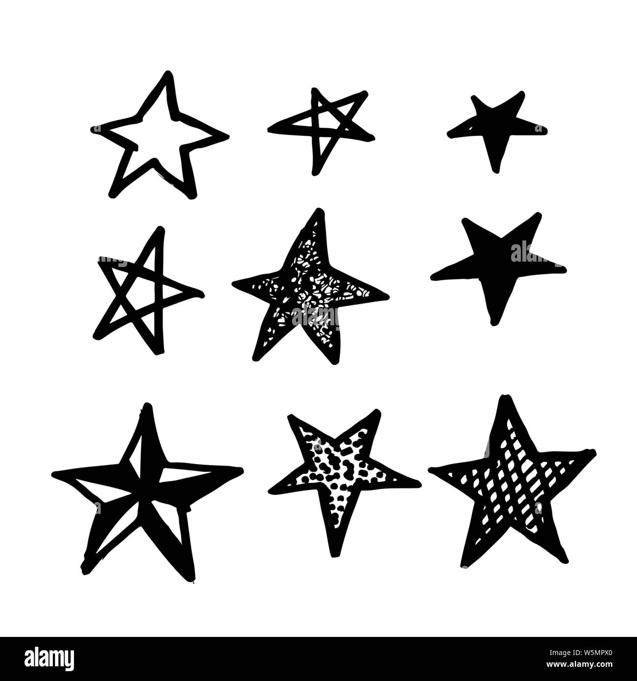 Hand drawn Star icon Doodle Stock Vector Image & Art - Alamy