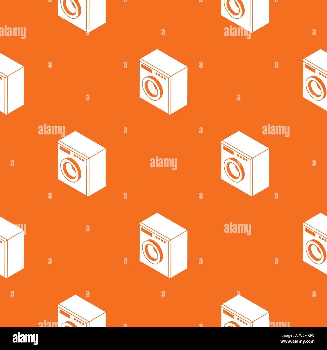 Washing machine pattern vector orange Stock Vector Image & Art - Alamy