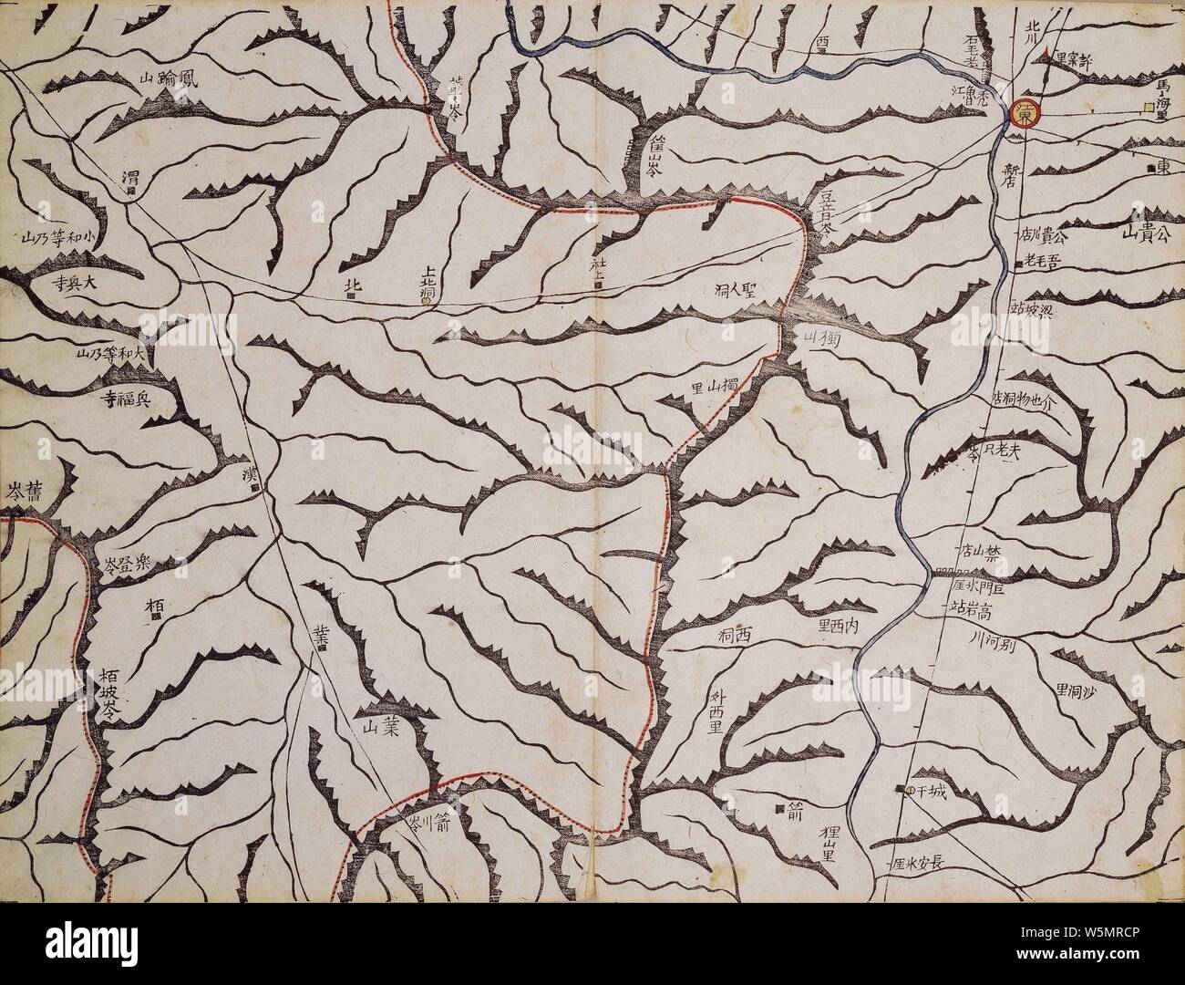 Daedongyeojido (Gyujanggak) 05-06 Stock Photo - Alamy