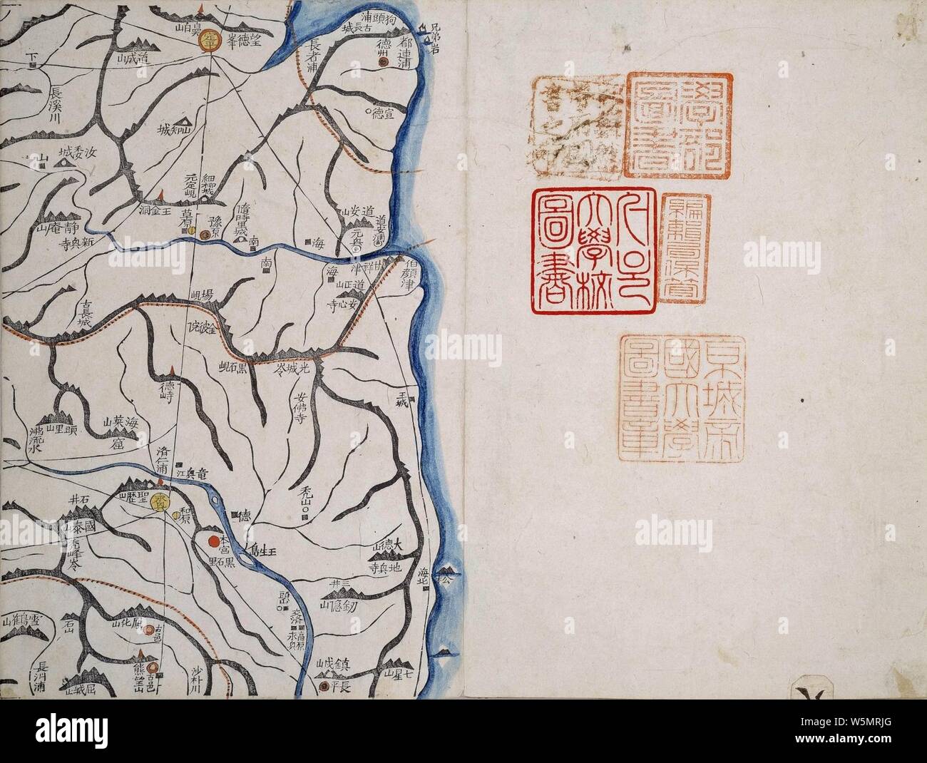 Daedongyeojido (Gyujanggak) 08-01 Stock Photo - Alamy