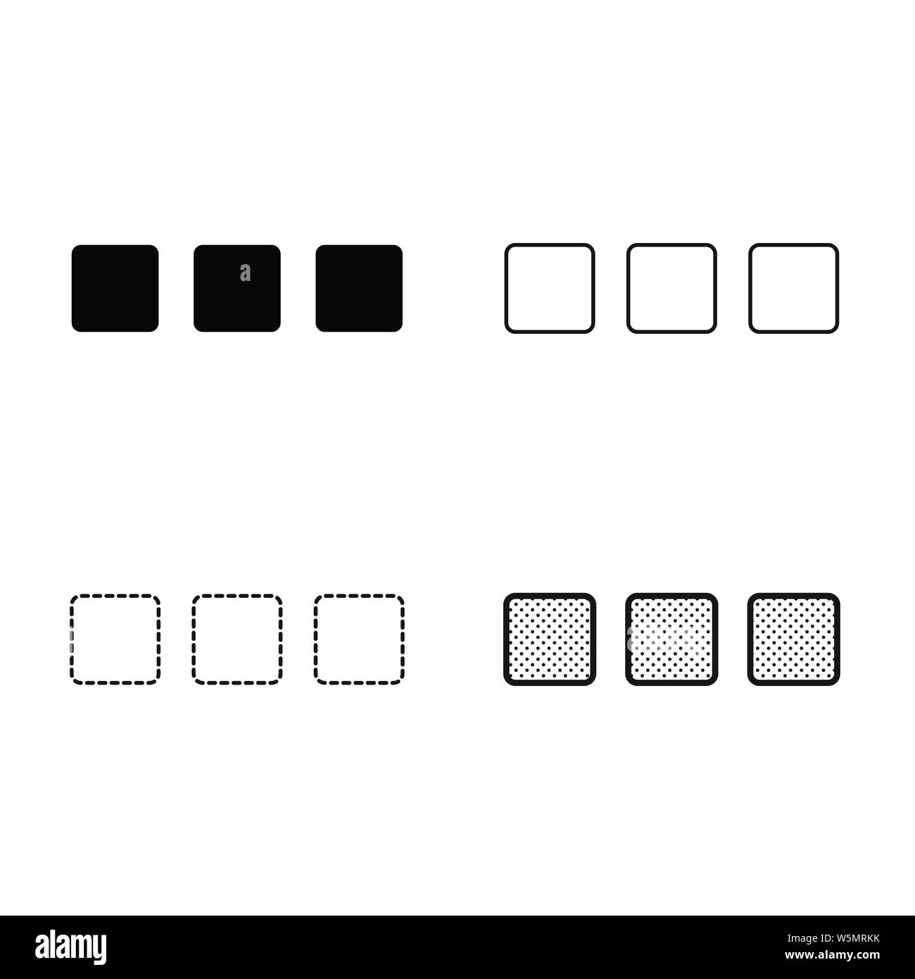 Menu icons vector Stock Vector Image & Art - Alamy