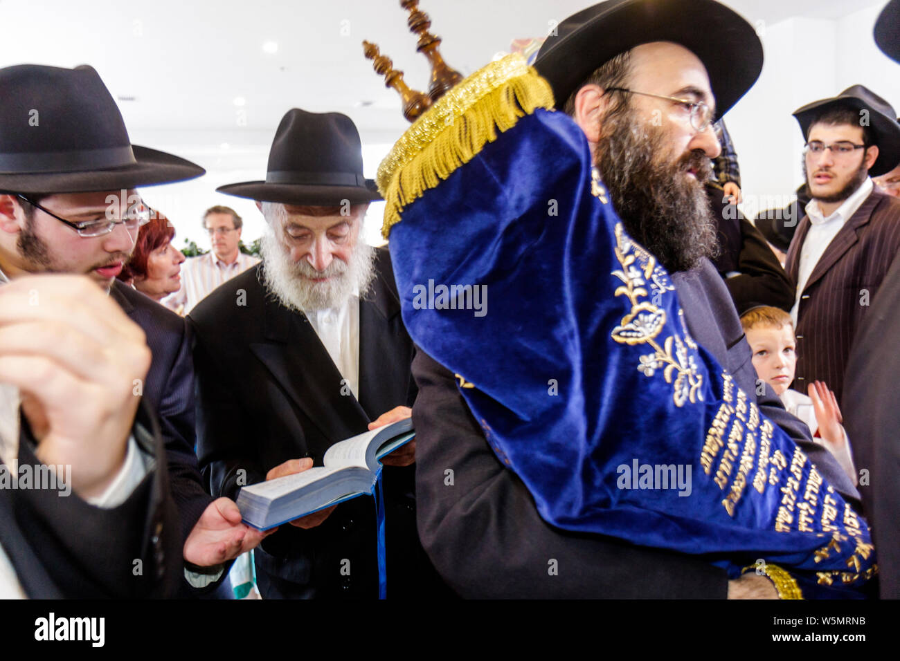 Miami Beach Florida,celebration,ceremony,completion,new Sefer Torah ...
