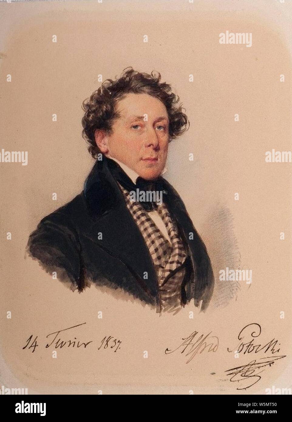 Daffinger - Alfred Potocki Stock Photo - Alamy