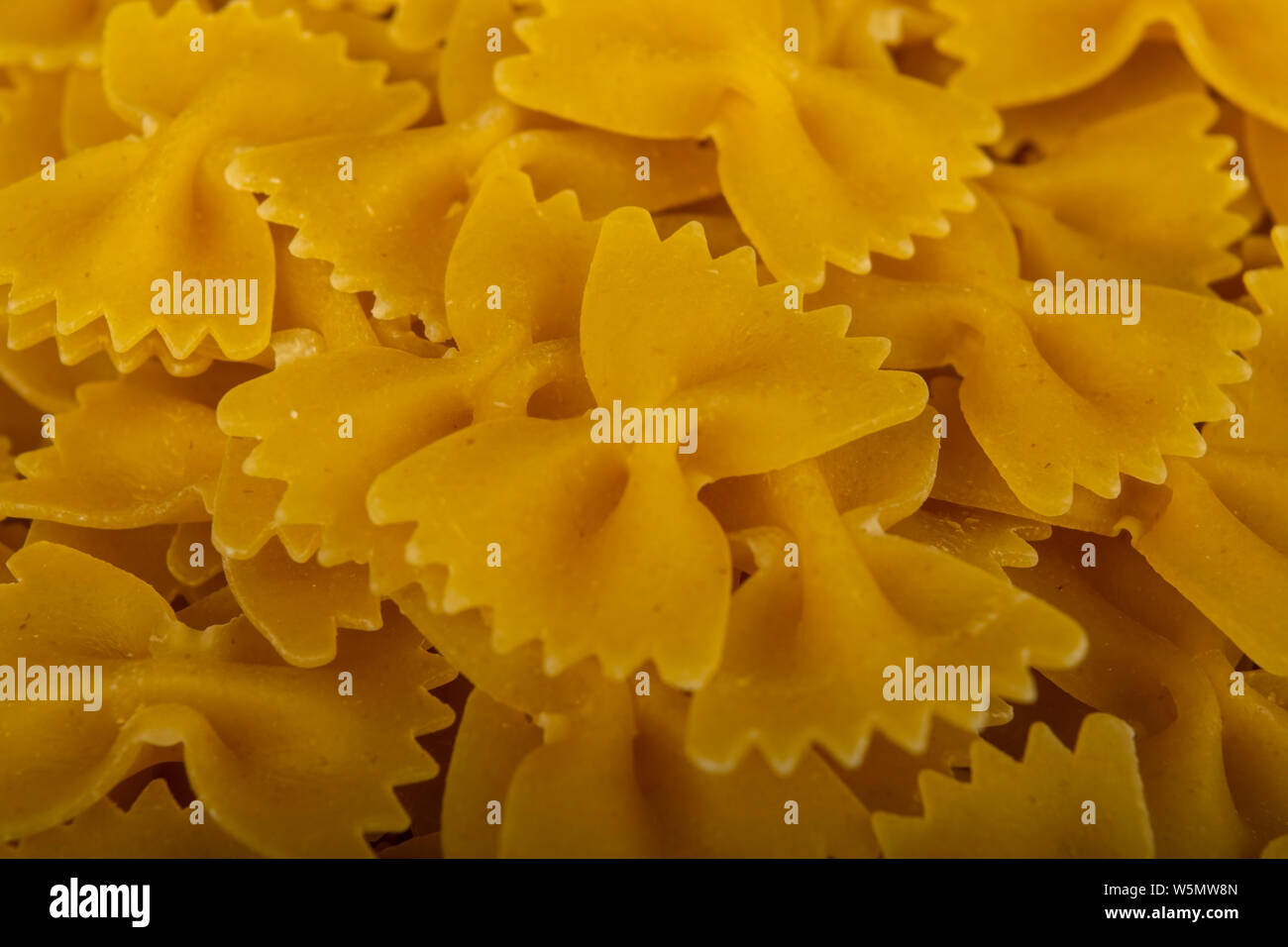 Pasta made of durum wheat in a plate Stock Photo - Alamy