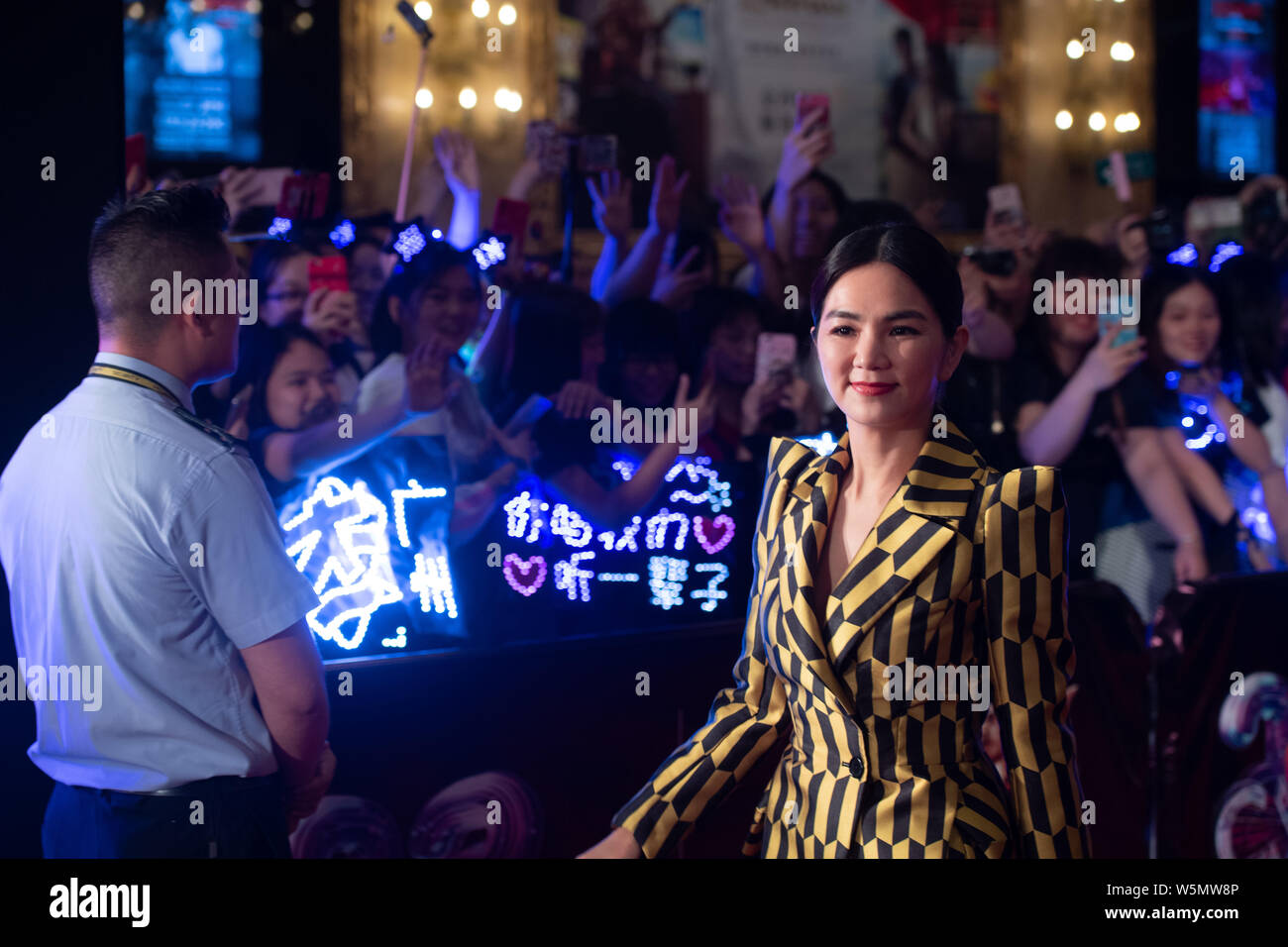 Ella Chen Chia-hwa of Taiwanese girls group S.H.E poses as he arrives ...