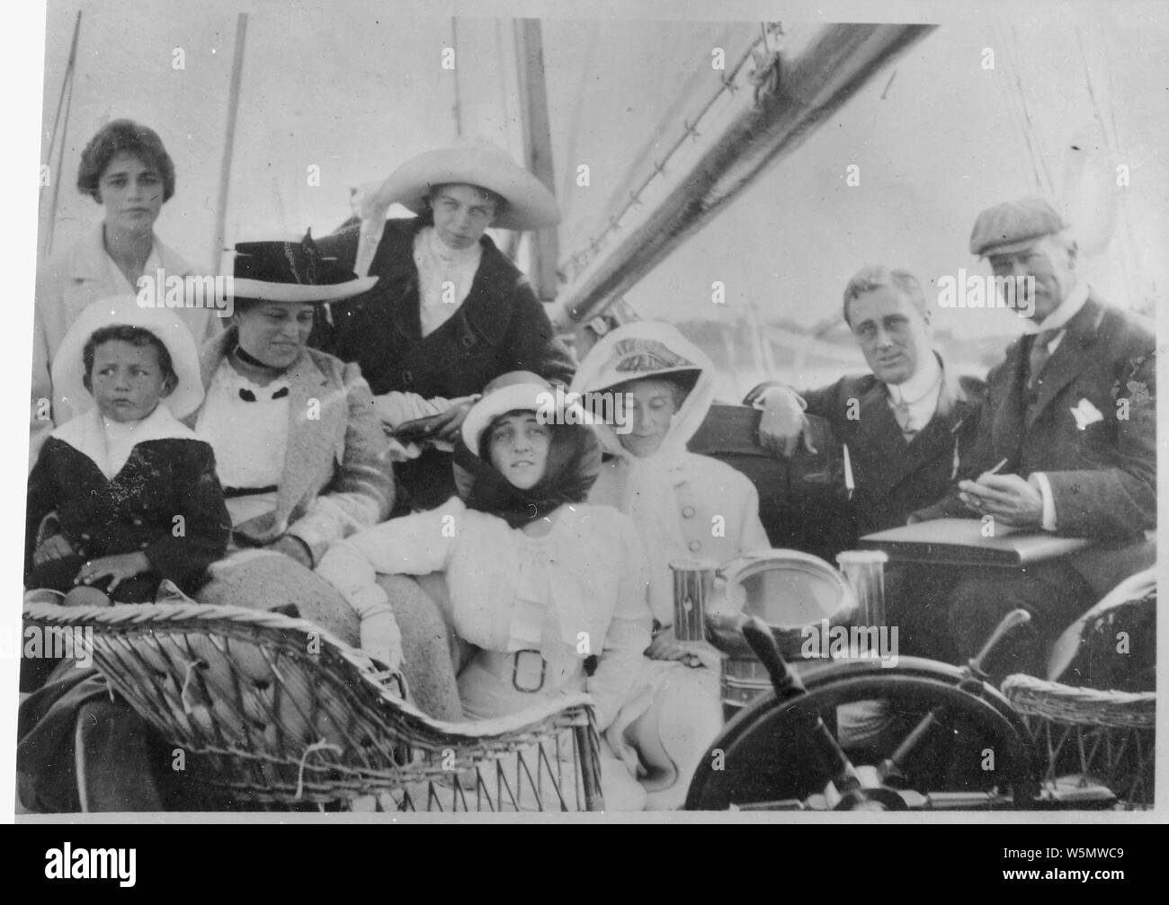 Franklin D. Roosevelt and Eleanor Roosevelt in Campobello Stock Photo ...