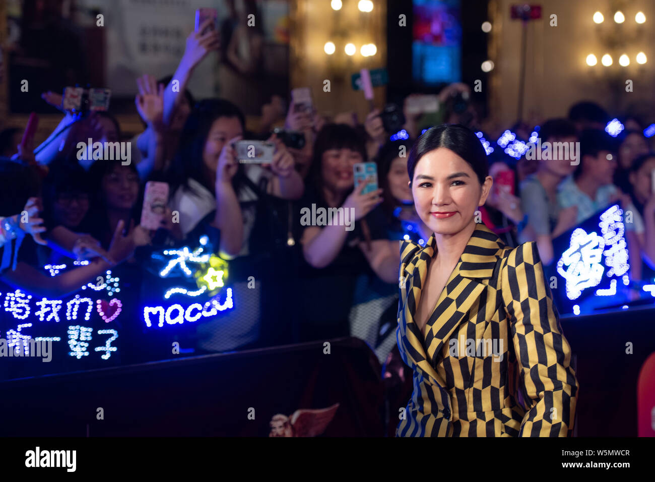 Ella Chen Chia-hwa of Taiwanese girls group S.H.E poses as he arrives ...