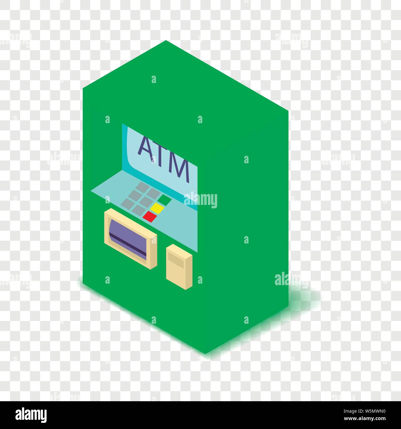 Atm icon, isometric 3d style Stock Vector Image & Art - Alamy
