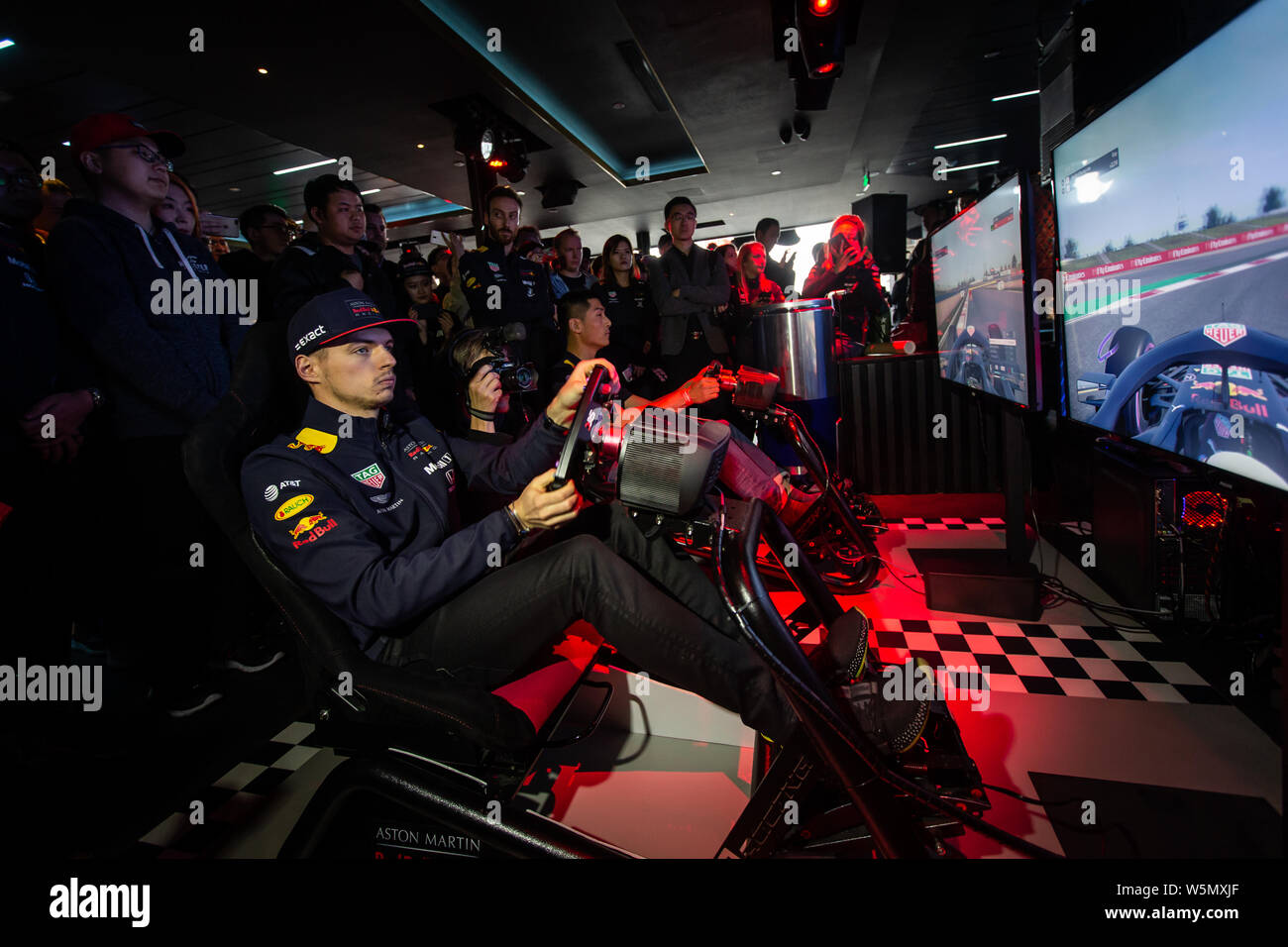 Belgian-Dutch racing driver Max Verstappen of Red Bull Racing competes ...
