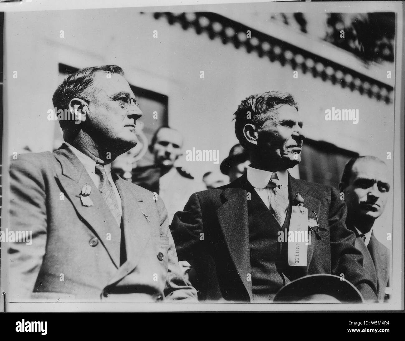 Franklin d roosevelt and someone else in atlanta hi-res stock ...