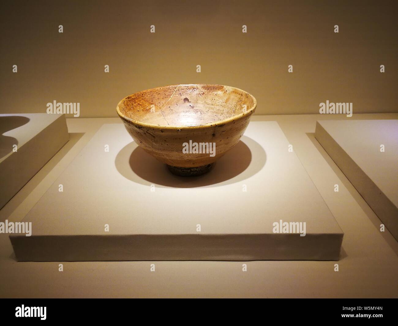 View of cultural relics on display at the Exhibition of treasures from ...