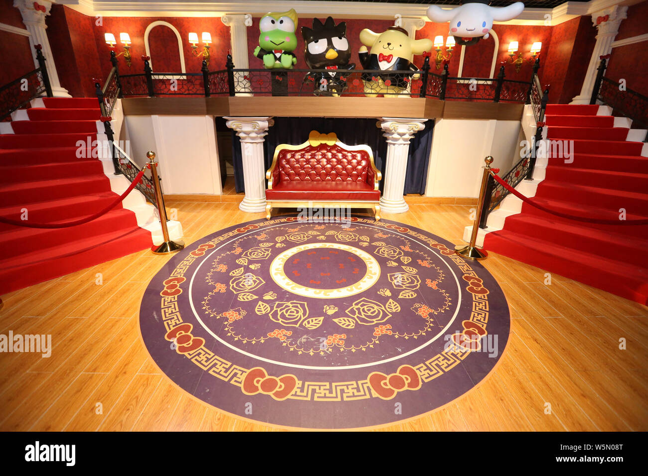 Interior view of China's first Hello Kitty Indoor Theme Park, named as ...