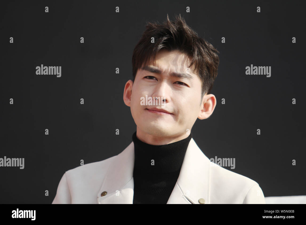 --FILE--Chinese actor Zhang Han attends a commercial event in Wuhan ...