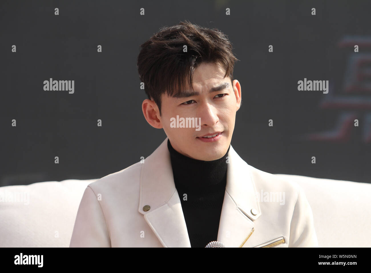 --FILE--Chinese actor Zhang Han attends a commercial event in Wuhan ...